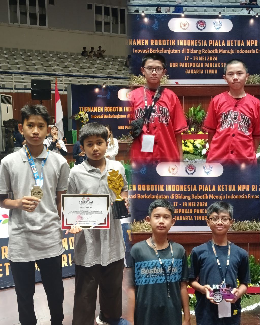 Juara 1 Soccer Senior Turnamen Robotika Indonesia 2024 - SMPIT AS-SYIFA BOARDING SCHOOL JALANCAGAK 2